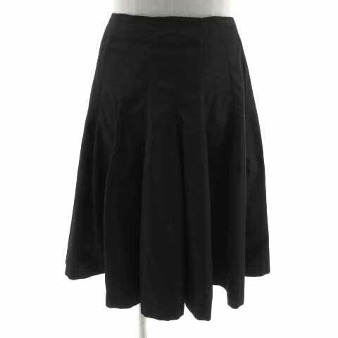 【中古】49アベニュー ジュンコシマダ 49AV. junko shimada スカート タック フレア ミディ丈 ペチコート付き ブラック 黒 38 レディース 【ベクトル 古着】 230817ブランド49アベニュー ジュンコシマダ 49...