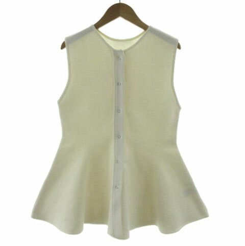 【中古】ナチュラルビューティーベーシック NATURAL BEAUTY BASIC ペプラムニットジレ 017-4170012 ベスト オフ白 FR レディース 【ベクトル 古着】 251104ブランドナチュラルビューティーベーシック NA...