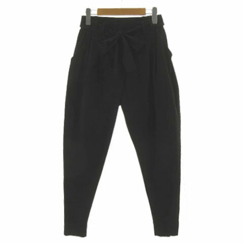 【中古】チャコット Chacott ジョッパーズパンツ 256350-0314-01 ウエストゴム タック ストレッチ リボンベルト ブラック 黒 M レディース 【ベクトル 古着】 260629ブランドチャコット Chacott表記サイズ...