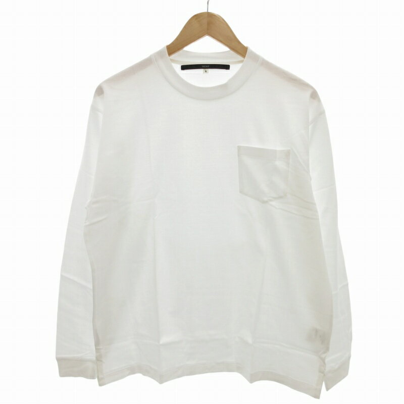 【中古】未使用品 トレント TRENT Tシャツ カットソー クルーネック 長袖 S 白 ホワイト /FF2 0914 ■GY25 ●TZ メンズ 【ベクトル 古着】 240914表記サイズS実寸サイズ肩幅：約50cm　身幅：約56cm　袖...