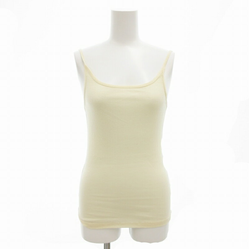 【中古】未使用品 ベースレンジ BASERANGE キャミソール リブ コットン S ベージュ TOTT-RB-000 /FF2 0914 ■GY25 ●TZ レディース 【ベクトル 古着】 240914ブランドベースレンジ BASERAN...