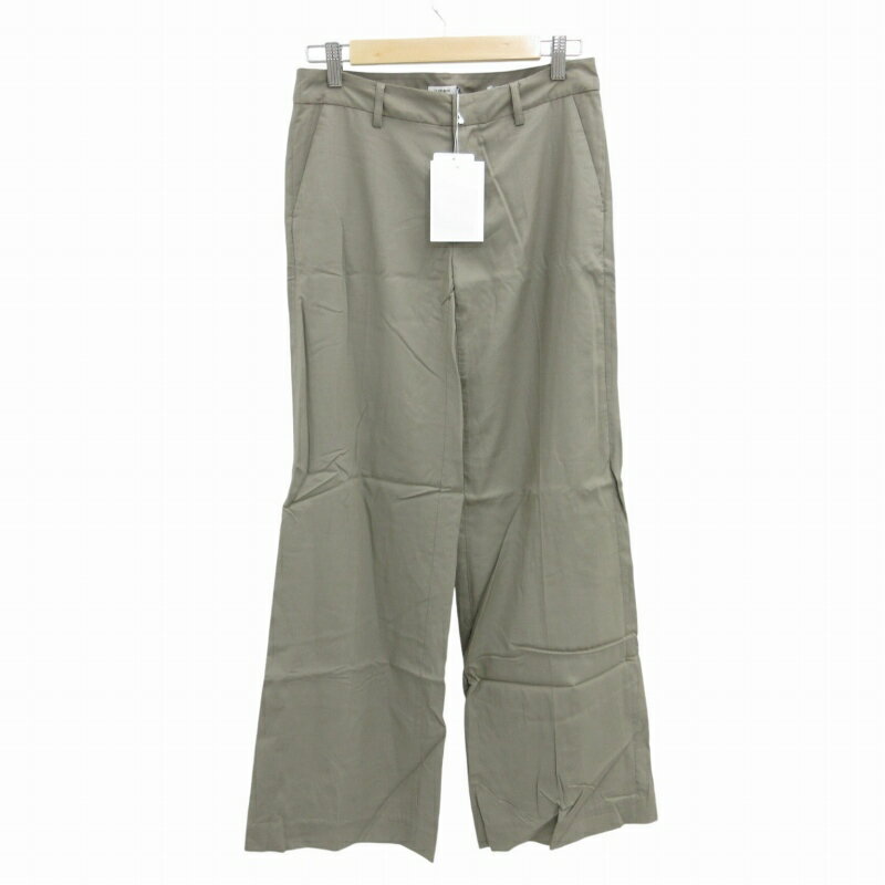 【中古】未使用品 ルシェルブルー LE CIEL BLEU タグ付き ワイドパンツ スラックス 38 M ベージュ 13A68010 /FT2 0927 ●TZ レディース 【ベクトル 古着】 240927ブランドルシェルブルー LE CI...