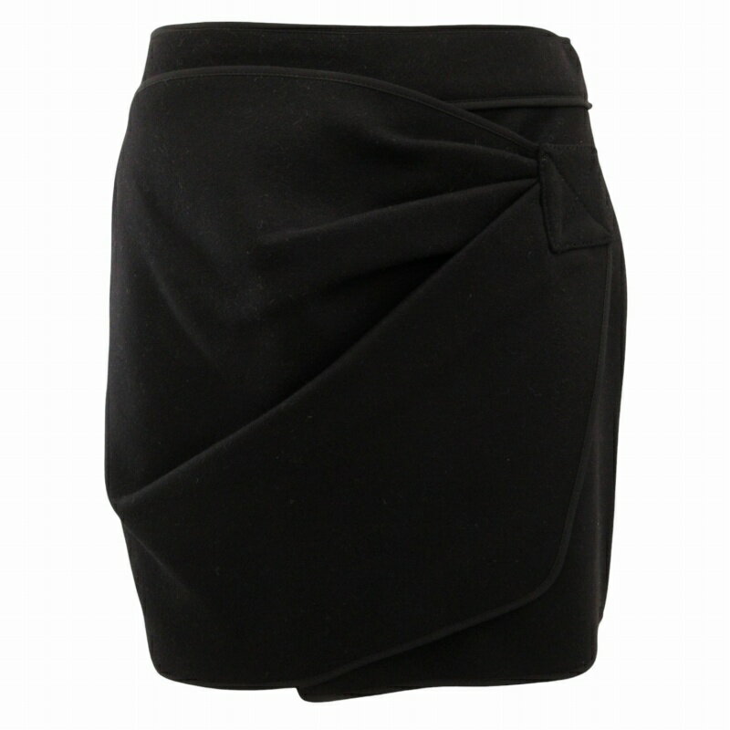 【中古】未使用品 ヌメロヴェントゥーノ N°21 スカート ミニ丈 巻きスカート風 ウール カシミヤ混 38 M 黒 ブラック /HD5 0928 IBO13 ●TZ レディース 【ベクトル 古着】 240928ブランドヌメロヴェントゥーノ...