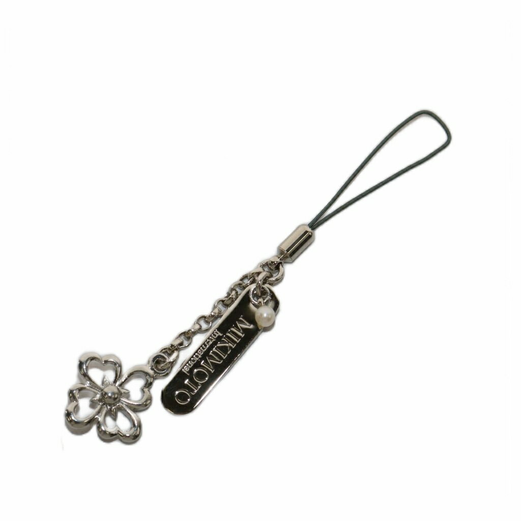 【中古】未使用品 チャーム キーホルダー クローバー フラワーモチーフ パール シルバー色 /AN6 レディース 【ベクトル 古着】 251027実寸サイズ全長 約9cm　　モチーフ　縦1.5cm×横1.5cm　色シルバー色状態タグはありま...