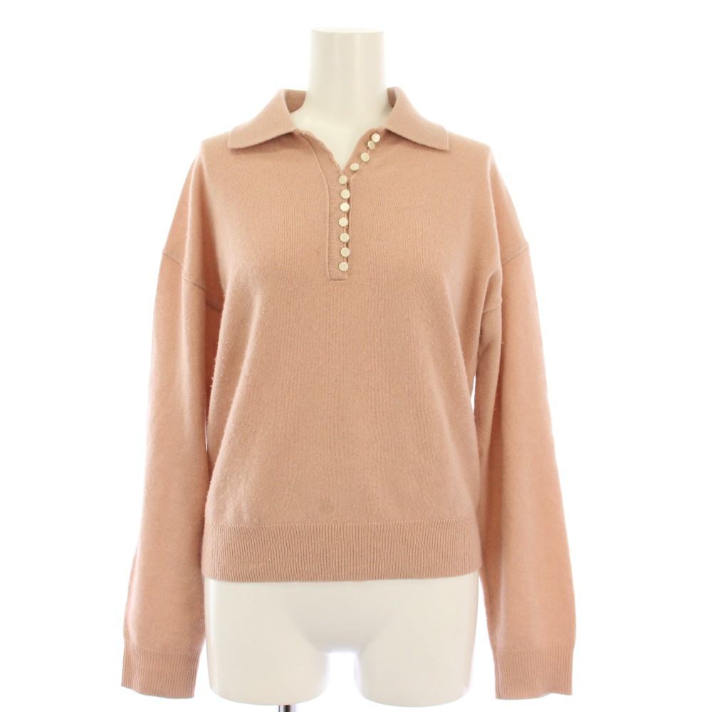 【中古】セオリー Theory BTN PLACKET POLO CASHMERE ポロセーター ニット 長袖 襟付き P ピンク L1018725 /TK ■BM レディース 【ベクトル 古着】 260202ブランドセオリー Theory...