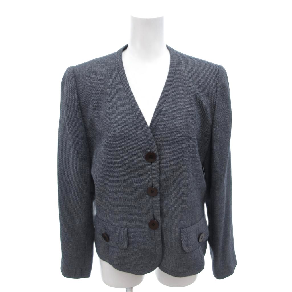 【中古】マダムジョコンダ MADAM JOCONDE 美品 ジャケット グレー Vネック 無地 長袖 /IL ■ECF004 レディース 【ベクトル 古着】 260411ブランドマダムジョコンダ MADAM JOCONDE表記サイズサイズ表...