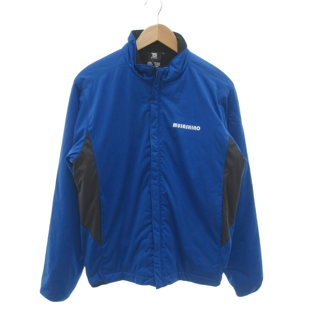 【中古】ティーエスデザイン TS DESIGN トラックジャケット ブルゾン LL 青 ブルー 長袖 スタンドカラー 切り替えデザイン /MX ■ECF004 メンズ 【ベクトル 古着】 260415表記サイズLL実寸サイズ肩幅：46cm　...
