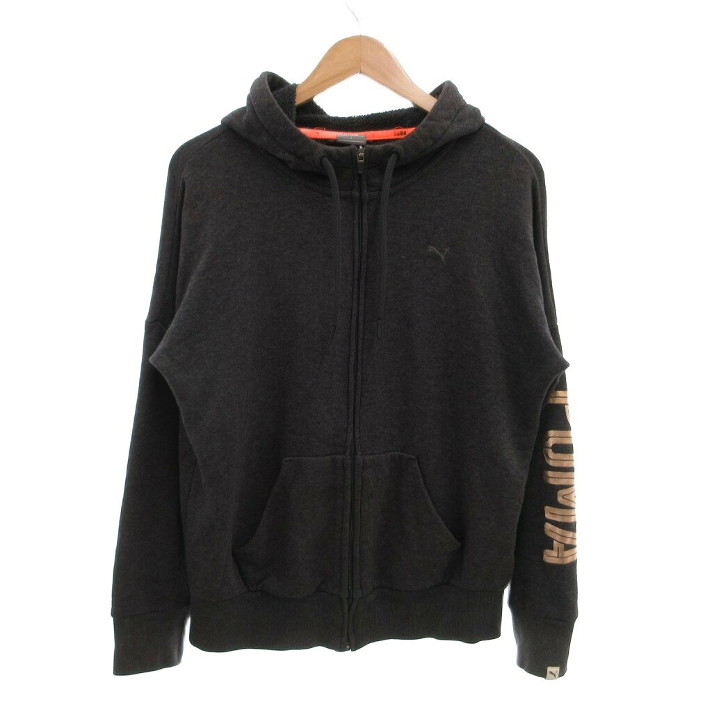 【中古】プーマ PUMA パーカー フーディー L 杢グレー ジップアップ 長袖 ロゴ /NU ■ECF005 メンズ 【ベクトル 古着】 260509ブランドプーマ PUMA表記サイズL実寸サイズ身幅：60cm　着丈：61cm　ゆき丈：8...