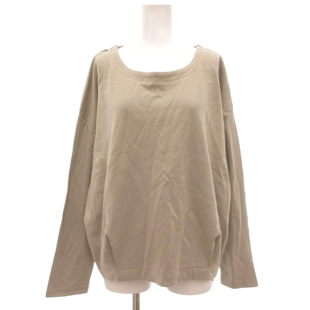 【中古】未使用品 ネイリッカ バイ ノージーン neilikka by no jean タグ付き カットソー L 茶 ブラウン 無地 ラウンドネック 長袖 ECF005 /ML ■ECF005 レディース 【ベクトル 古着】 260520表...