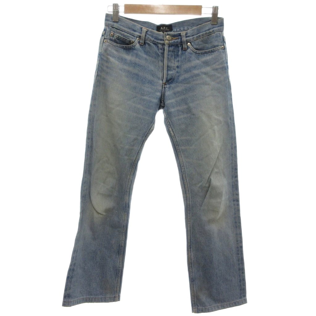 【中古】アーペーセー A.P.C. デニムパンツ ジーンズ 25 ストレート ボタンフライ アイスブルー /KB ■ECG007 レディース 【ベクトル 古着】 260713ブランドアーペーセー A.P.C.表記サイズ25実寸サイズウエスト...