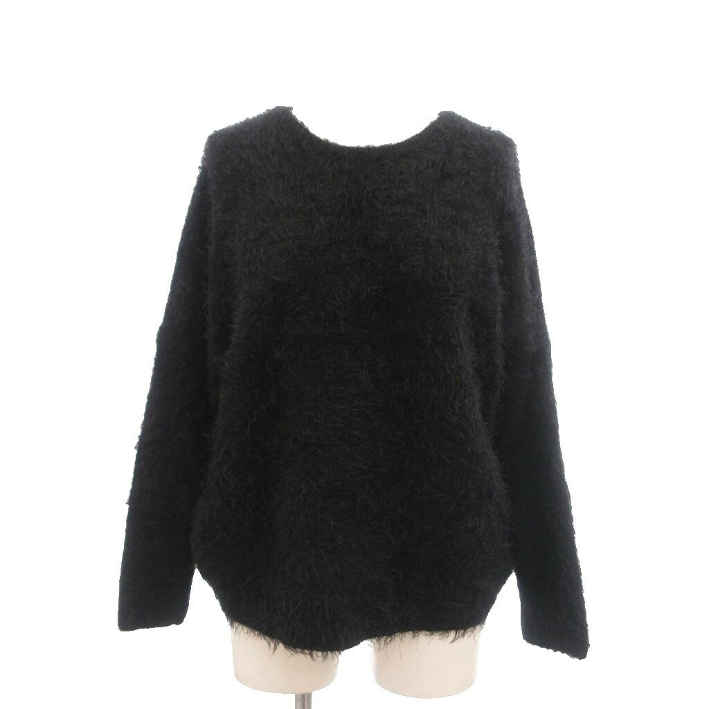 【中古】フォーエバー21 FOREVER21 シャギーニット セーター S 黒 ブラック ラウンドネック 長袖 /NL ■ECF007 レディース 【ベクトル 古着】 260722ブランドフォーエバー21 FOREVER21表記サイズS実寸...