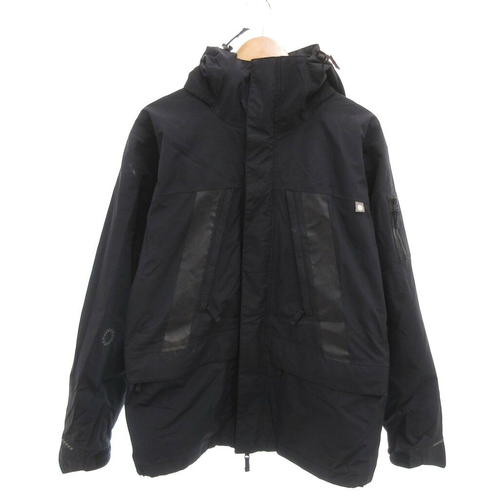 【中古】プレイデザイン PLAY DESIGN P01 LOVE JACKET シェルジャケット ナイロン M 黒 ブラック /YJ メンズ 【ベクトル 古着】 260324表記サイズM実寸サイズ肩幅：53cm　身幅：57cm　袖丈：67c...