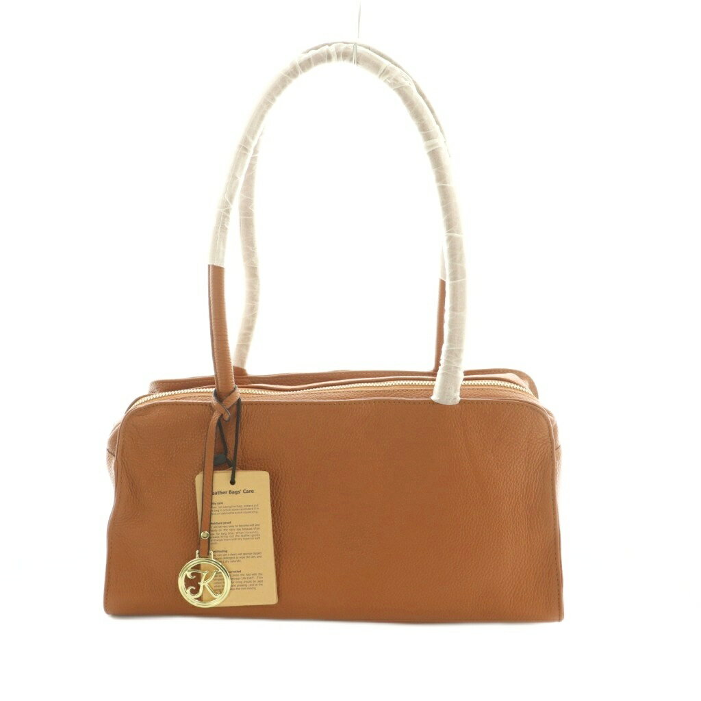 【中古】カティー Kattee ボストンバッグ レザー 茶 /MI ■GY18 レディース 【ベクトル 古着】 260422表記サイズ表記なし実寸サイズ持ち手の長さ：57cm　ヨコ：35cm　タテ：19cm　マチ：15cm　ショルダーの長さ...