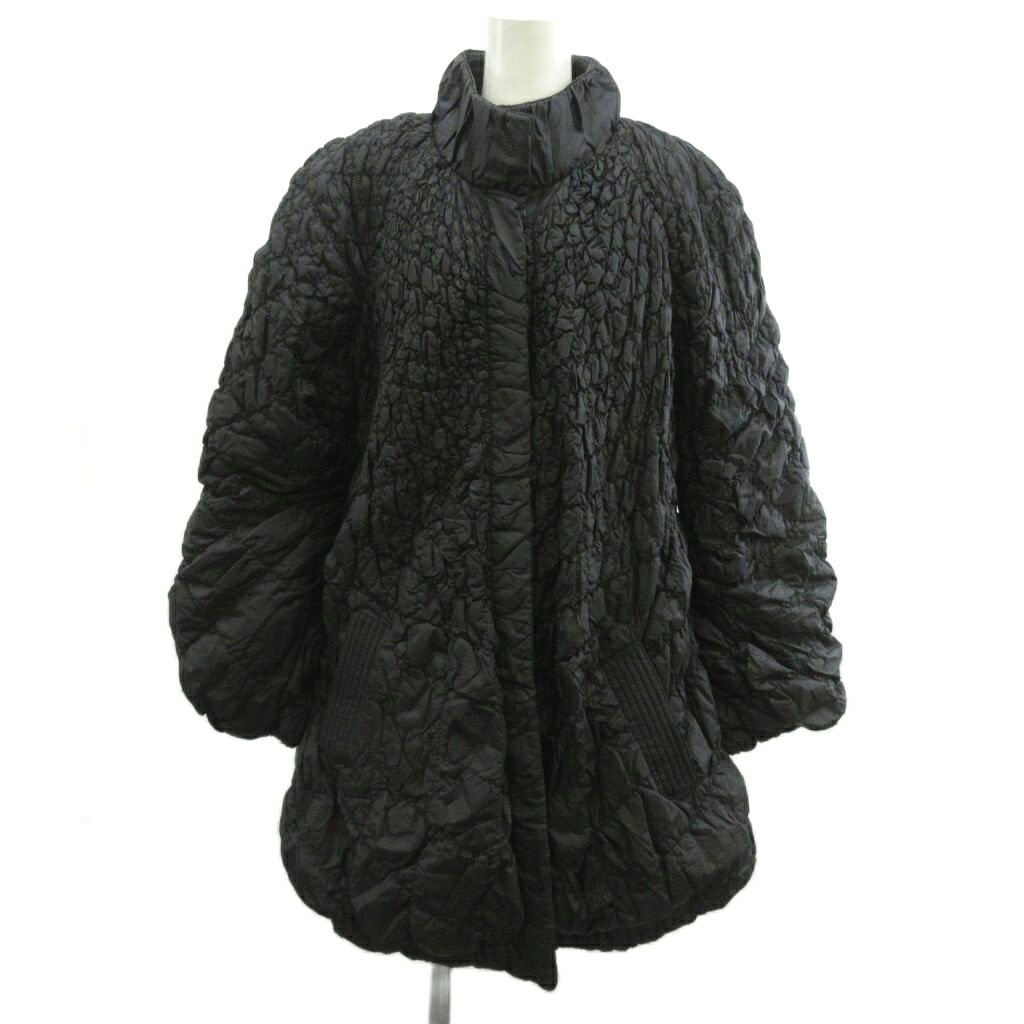 【中古】アクアドレ AQUADOREE 中綿ジャケット 上着 38 黒 ブラック スタンドカラー 長袖 /RN ■GY99 レディース 【ベクトル 古着】 260417表記サイズ38実寸サイズ肩幅：48cm　身幅：52cm　着丈：78cm　...