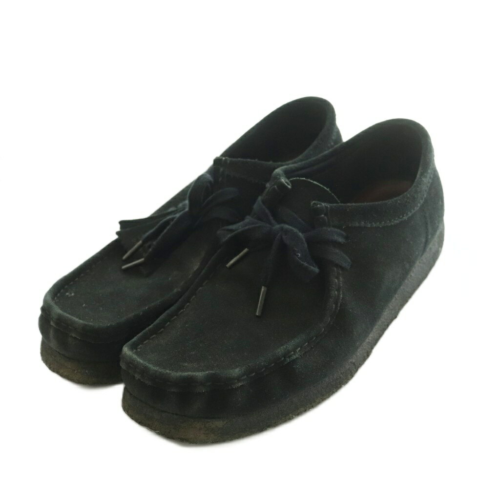 【中古】クラークス clarks WALLABEE モカシンシューズ スエード US12 UK11 29.0cm 黒 61385591 /MI ■GY01 メンズ 【ベクトル 古着】 260528ブランドクラークス clarks表記サイズU...