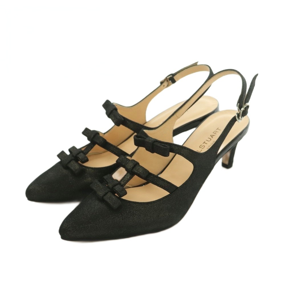 【中古】ジルスチュアート JILL STUART パンプス ストラップ リボン 22.5cm 黒 ブラック /MI ■GY64 レディース 【ベクトル 古着】 260608ブランドジルスチュアート JILL STUART表記サイズ22.5c...