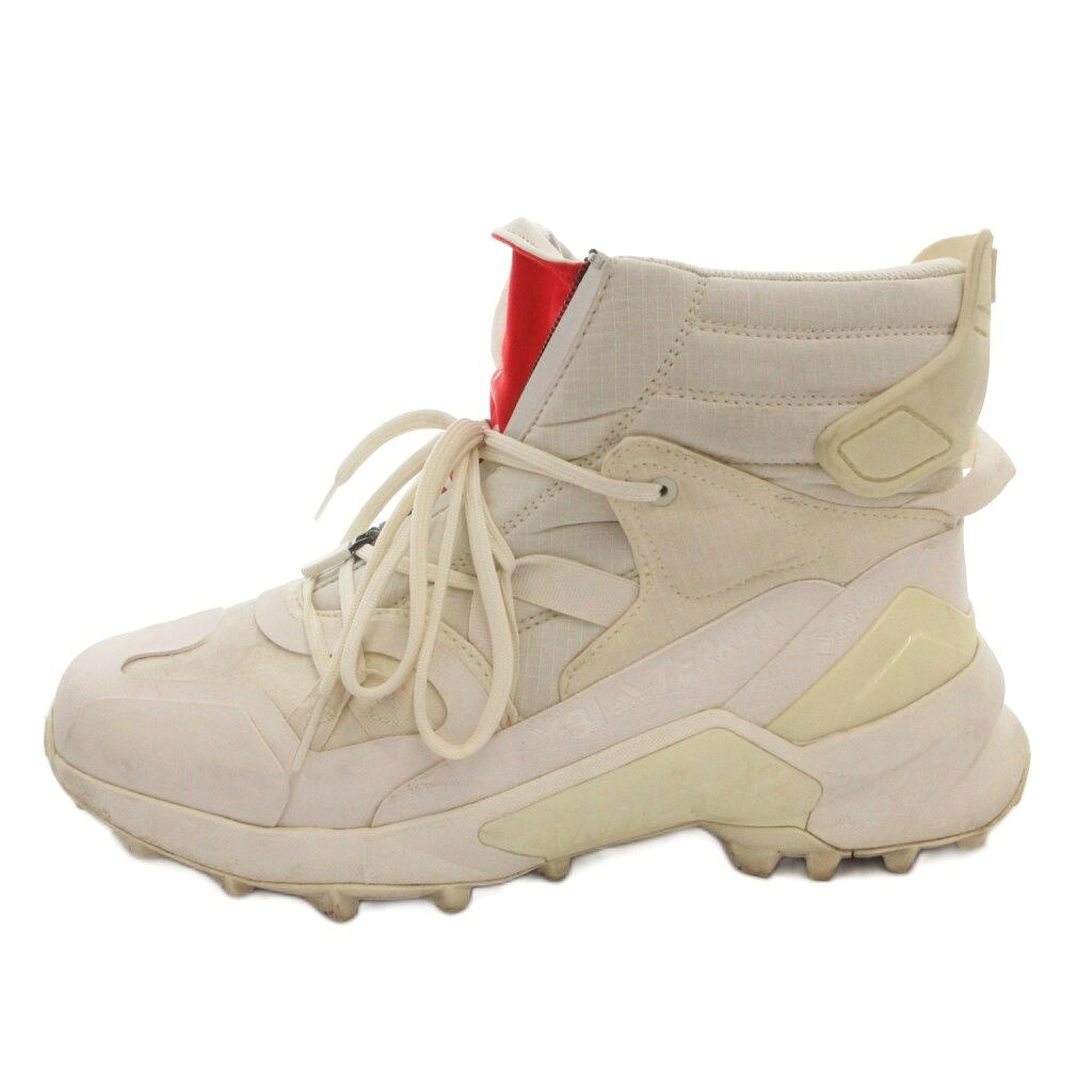 【中古】ワイスリー Y-3 GORE-TEX TERREX SWIFT R3 GTX HI スニーカー シューズ ハイカット 26.5cm 白 ホワイト ID6766 /FF ■GY19 レディース 【ベクトル 古着】 260413ブランド...