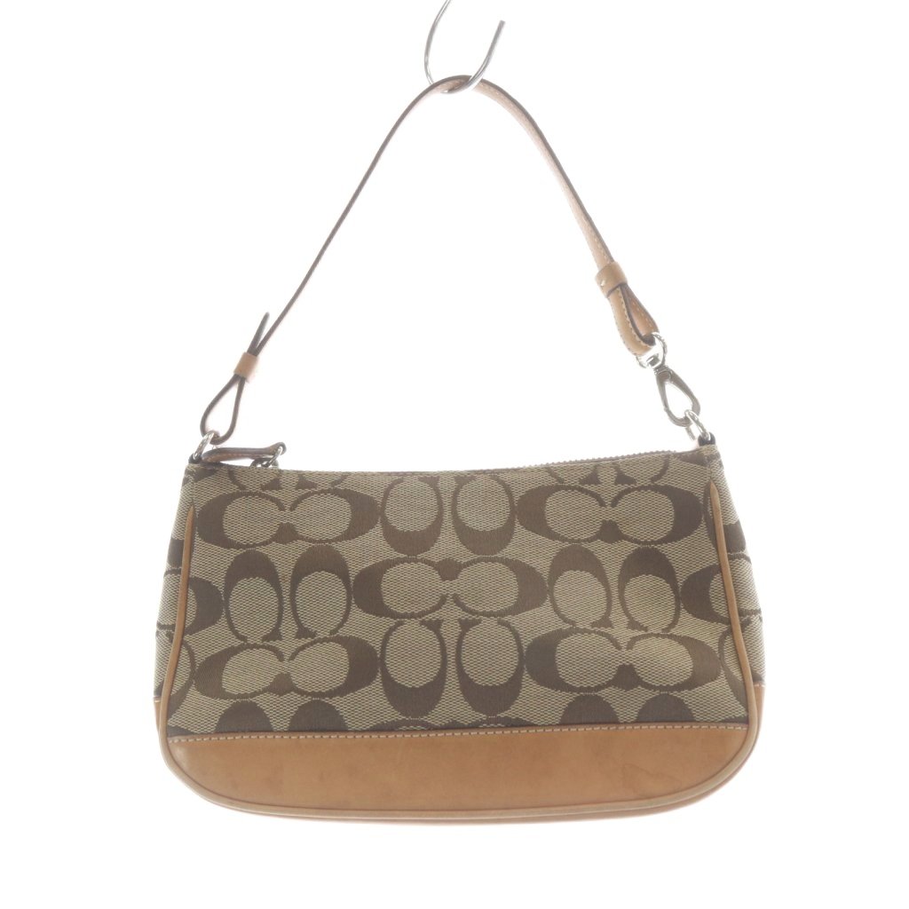 【中古】コーチ COACH ハンドバッグ キャンバス レザー シグネチャー 茶色 ブラウン 6094 /SR ■GY11 レディース 【ベクトル 古着】 260423ブランドコーチ COACH表記サイズサイズなし（実寸サイズをご確認下さい）...