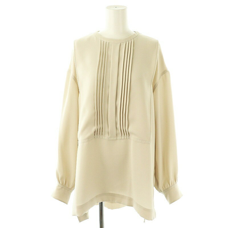 【中古】フローレント FLORENT PINTUCK BLOUSE BLOUSES ブラウス 長袖 1 ベージュ /ES ■OS レディース 【ベクトル 古着】 250415ブランドフローレント FLORENT表記サイズ1実寸サイズ肩幅：5...