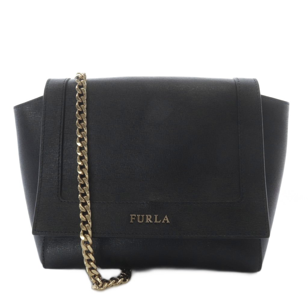 【中古】フルラ FURLA ショルダーバッグ ワンショルダー チェーン レザー ブラック /YO29 レディース 【ベクトル 古着】 260216ブランドフルラ FURLA実寸サイズ持ち手の長さ：-cm　ヨコ：20cm　タテ：18cm　マチ...