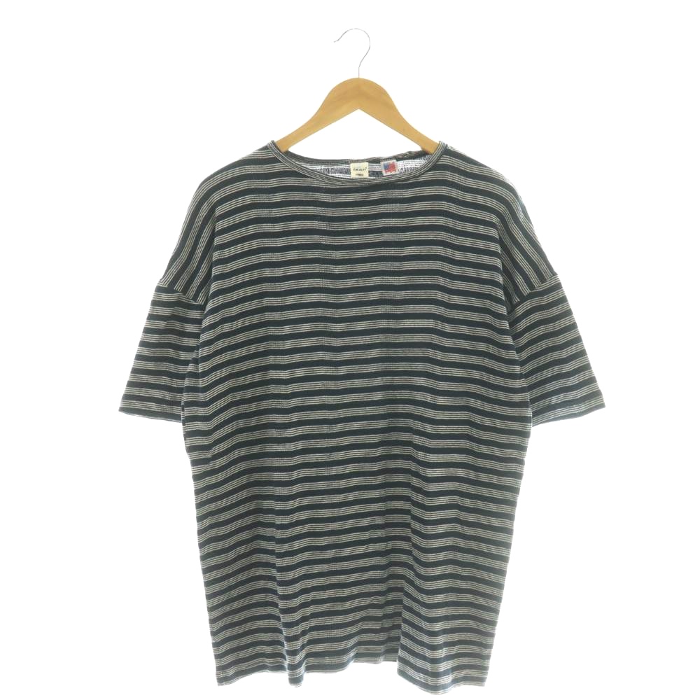 【中古】グッドグリーフ GOOD GRIEF Oversize Tee ボーダーTシャツ カットソー F 紺 白 /CX ■OS ■SH レディース 【ベクトル 古着】 260224ブランドグッドグリーフ GOOD GRIEF表記サイズF実...