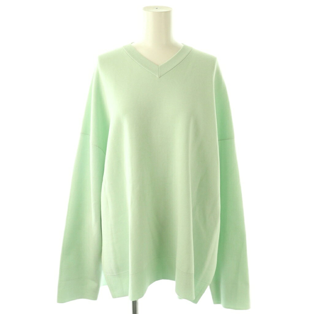【中古】エンフォルド ENFOLD サンプル品 26SS Spring V-Neck Pullover プルオーバー ニット カットソー 38 ミントグリーン /CX ■OS レディース 【ベクトル 古着】 260224ブランドエンフォルド...