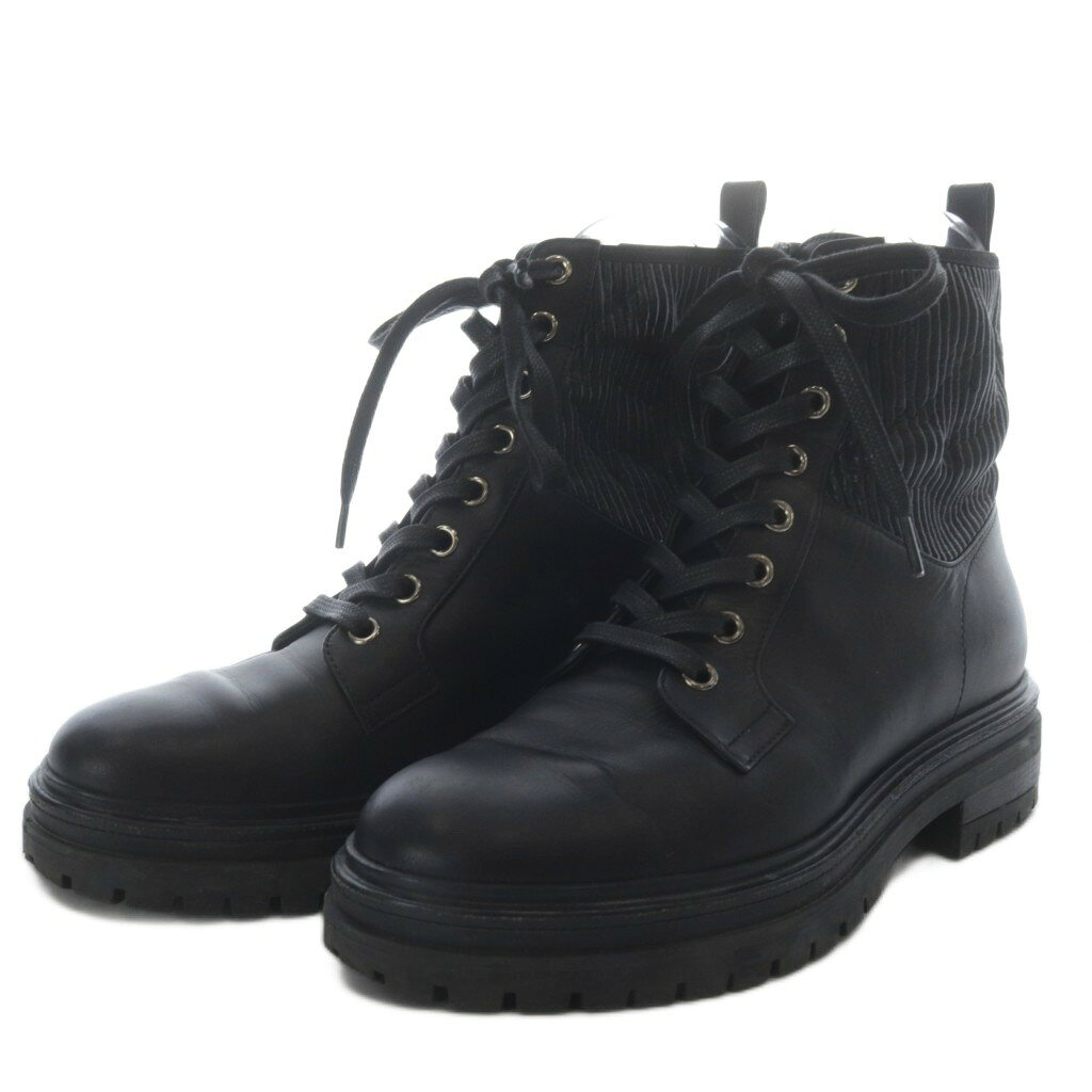 【中古】ジャンヴィトロッシ Gianvito Rossi MARTIS 20 レースアップブーツ ショート ローヒール レザー 37 ブラック 73884 /YO35 レディース 【ベクトル 古着】 260303ブランドジャンヴィトロッシ ...