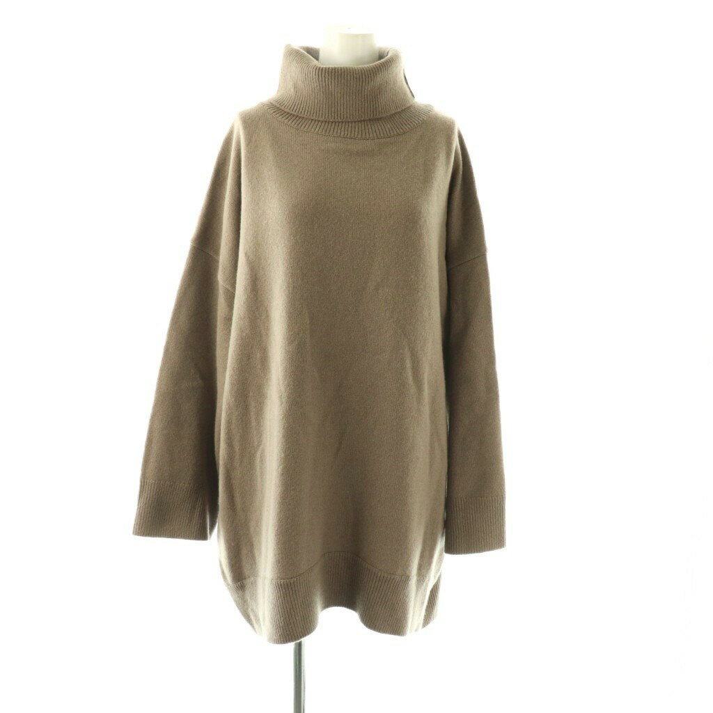 【中古】ドゥーズィエムクラス DEUXIEME CLASSE エブリデイアイライク EVERYDAY I LIKE 25AW Light タートルネックニットワンピース 長袖 ミニ カシミヤ混 モカ /DO ■OS レディース 【ベクトル ...