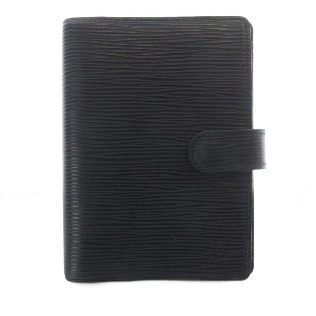 【中古】ルイヴィトン LOUIS VUITTON エピ アジェンダPM 6穴式 手帳カバー 黒 ブラック R20052 /SR ■OH メンズ 【ベクトル 古着】 260324ブランドルイヴィトン LOUIS VUITTON表記サイズ実寸サ...