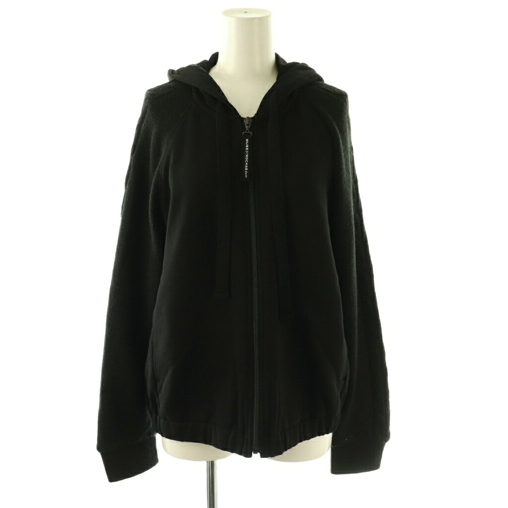 【中古】ロシャス ROCHAS MUSE BY ROCHAS Premiere ニット パーカー 切替 11 ブラック /DF ■OS レディース 【ベクトル 古着】 260401ブランドロシャス ROCHAS表記サイズ11実寸サイズ身幅：...
