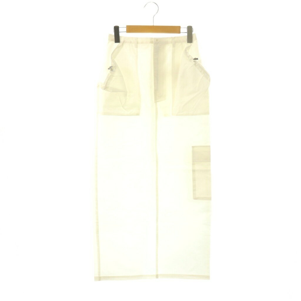 【中古】未使用品 シールーム・リン Sea Room lynn Drawstringカーゴスカート M ホワイト ドローストリングウエスト 無地 ロング丈 /OK ■OS レディース 【ベクトル 古着】 260401ブランドシールーム・リン...