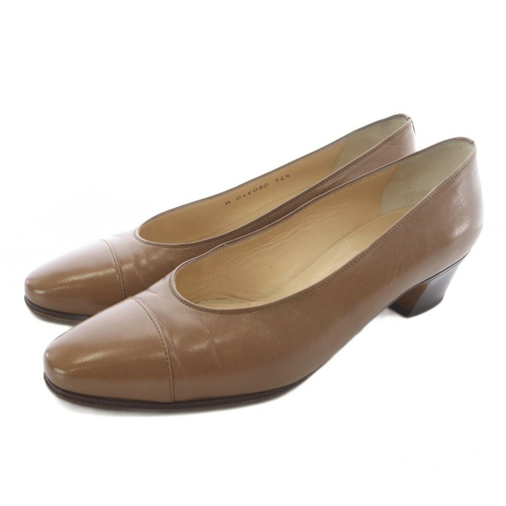 【中古】タニノクリスチー TANINO CRISCI レザーパンプス 34.5 茶色 ブラウン /SR レディース 【ベクトル 古着】 260327ブランドタニノクリスチー TANINO CRISCI表記サイズ34.5実寸サイズヒールの高さ...