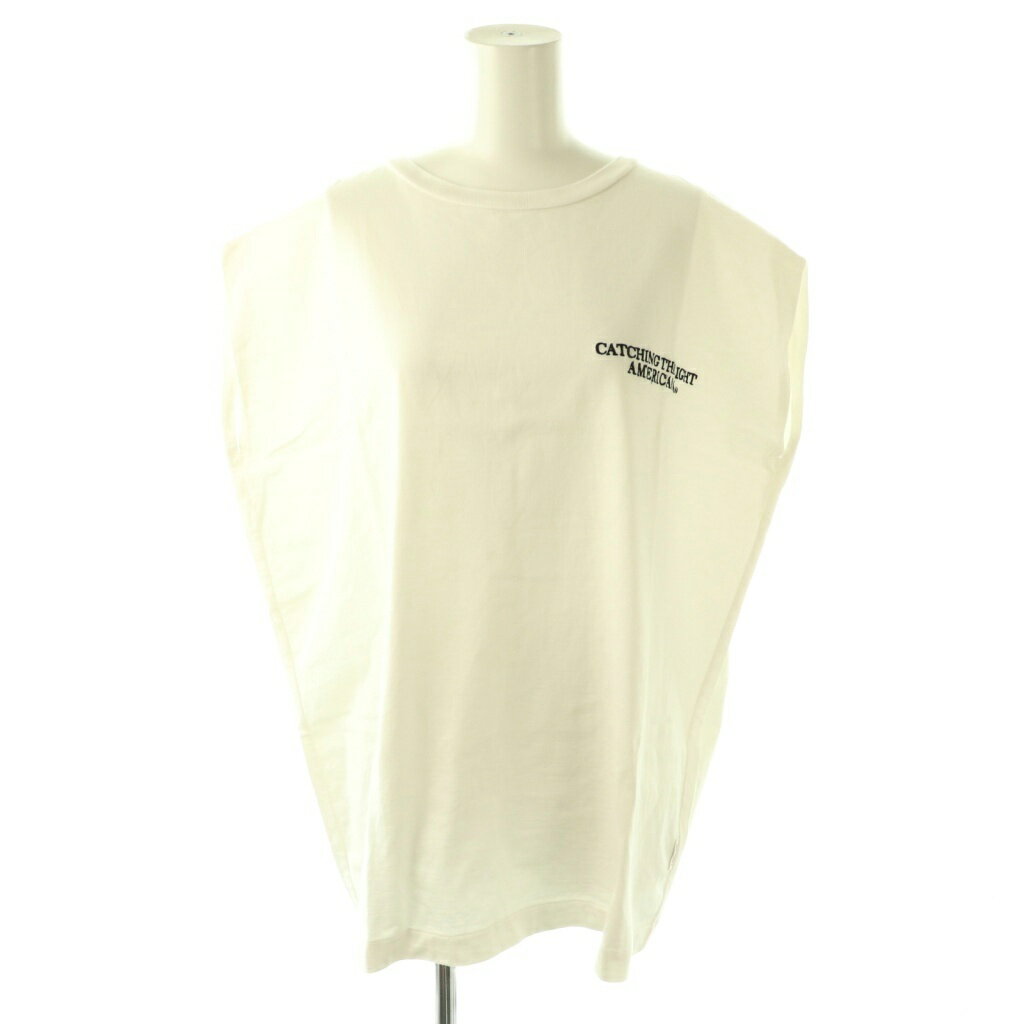 【中古】アメリカーナ AMERICANA エンブロイダリーTシャツ カットソー ノースリーブ ホワイト ブラック /DO ■OS ■SH レディース 【ベクトル 古着】 260326ブランドアメリカーナ AMERICANA表記サイズ表記なし...