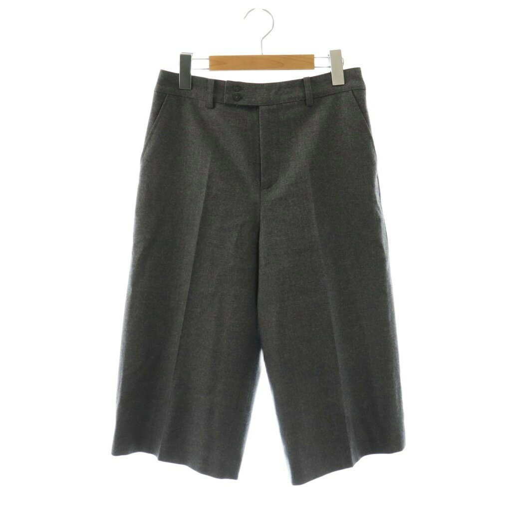 【中古】ジェイプレス J.PRESS ハーフパンツ ウール M グレー 無地 ワイドシルエット センタープレス /OK ■OS レディース 【ベクトル 古着】 260409ブランドジェイプレス J.PRESS表記サイズM実寸サイズウエスト：...