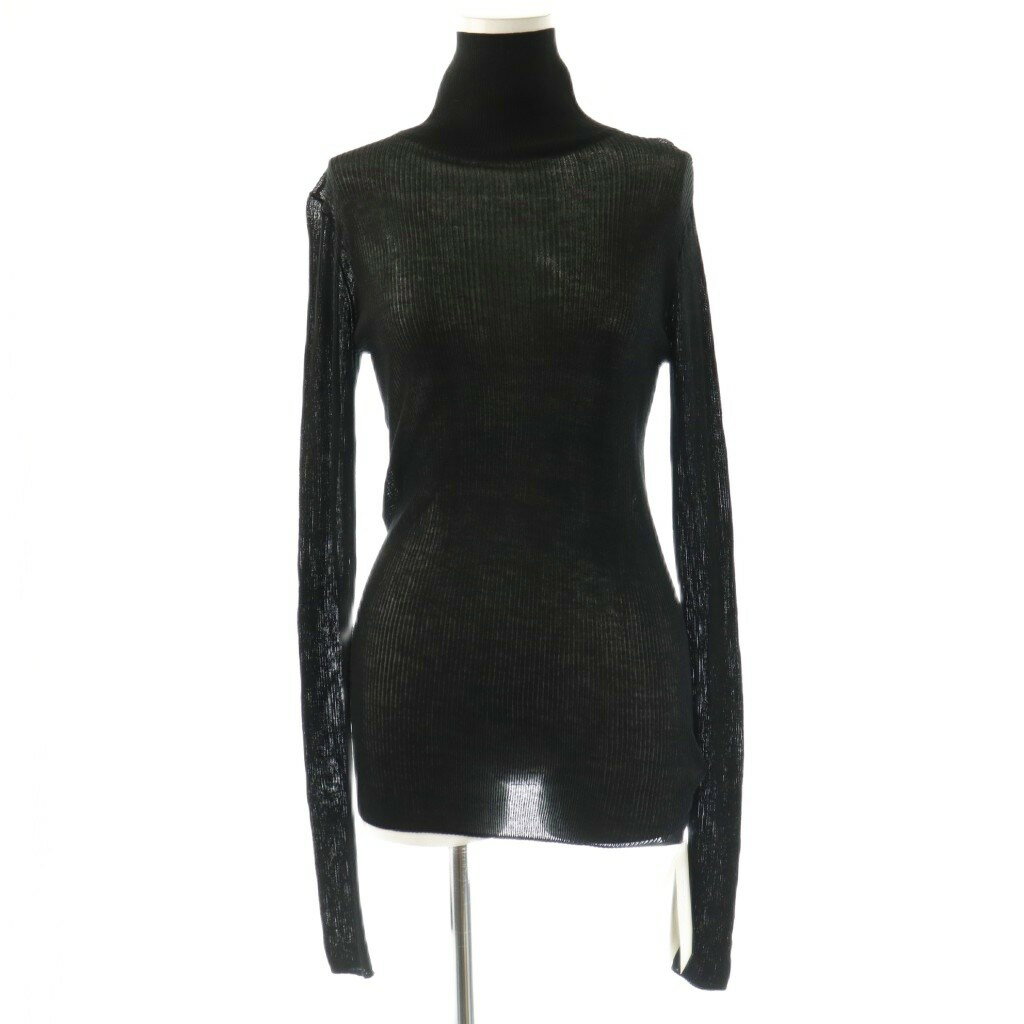 【中古】未使用品 ミラオーウェン Mila Owen シアーハイネックリブニットプルオーバー カットソー 長袖 0 ブラック /HK ■OS レディース 【ベクトル 古着】 260406ブランドミラオーウェン Mila Owen表記サイズ0...