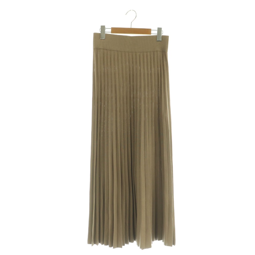 【中古】ドゥーズィエムクラス DEUXIEME CLASSE beauty pleated スカート ニット ロング 36 ベージュ /MY ■OS レディース 【ベクトル 古着】 260413ブランドドゥーズィエムクラス DEUXIEME...