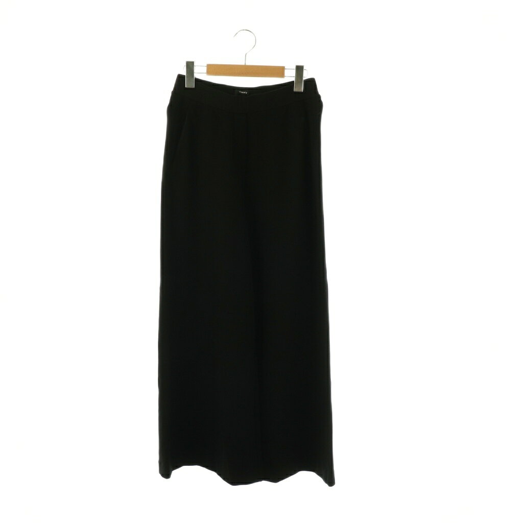 【中古】セオリー Theory 25AW double knit lt n tailor a line po パンツ ワイド イージー P ブラック /HK ■OS レディース 【ベクトル 古着】 260423ブランドセオリー Theory...