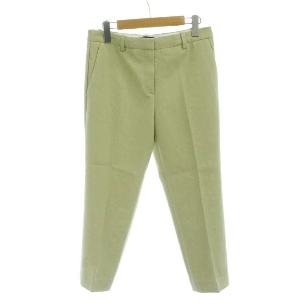 【中古】セオリー Theory BISTRETCH DOUBLE3 TREECA 4J N パンツ 2 黄緑 ライトグリーン クロップド丈 センタープレス /AG ■OS レディース 【ベクトル 古着】 260420ブランドセオリー The...