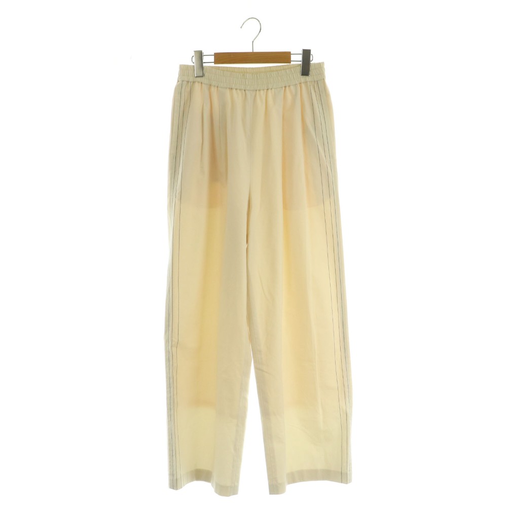 【中古】ヒューマンウーマン HUMAN WOMAN 24AW OGC/キュプラ2タックイージーセミワイドパンツ M アイボリー /MY ■OS レディース 【ベクトル 古着】 260427ブランドヒューマンウーマン HUMAN WOMAN表...