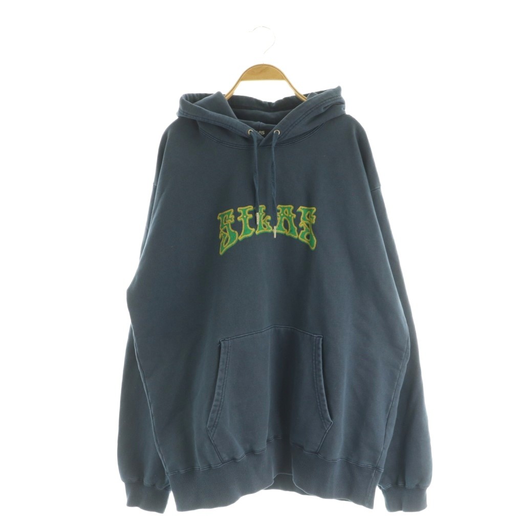 【中古】サイラス SILAS PSYCH LOGO SWEAT HOODIEパーカー ジップアップ プルオーバー XL ブルー /MY ■OS ■SH メンズ 【ベクトル 古着】 260429ブランドサイラス SILAS表記サイズXL実寸サ...