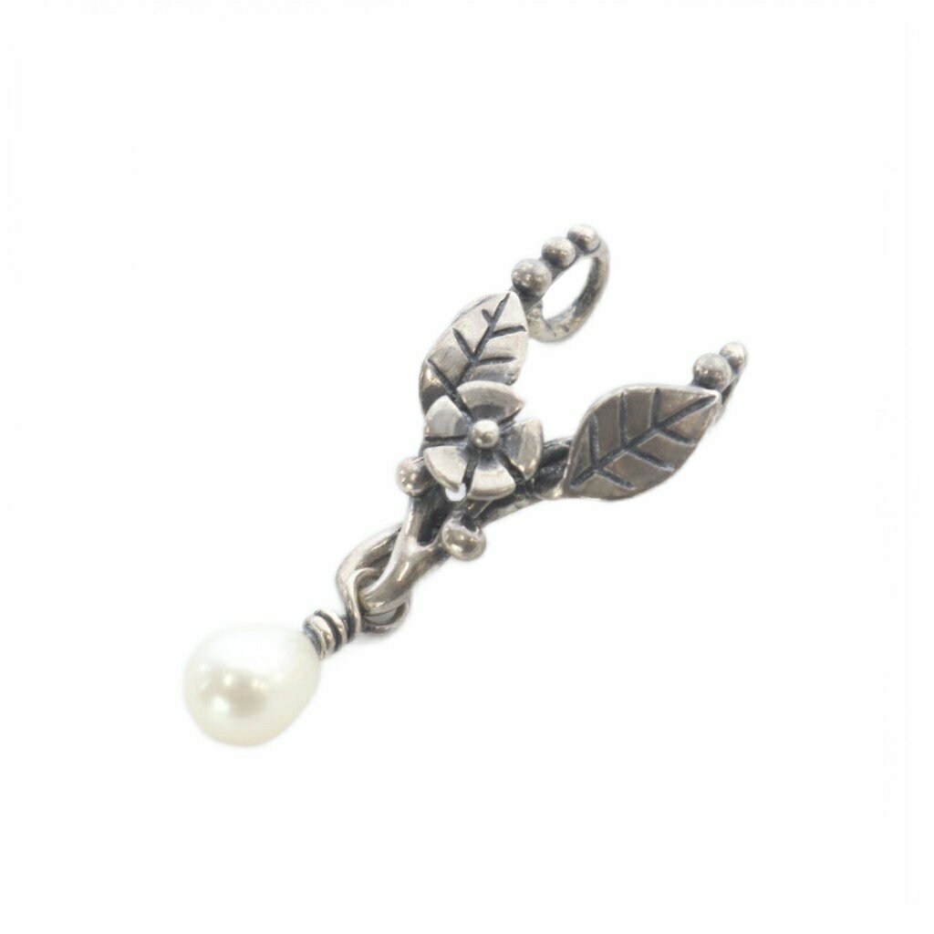 【中古】トロールビーズ Trollbeads 925 パール チャーム ペンダントトップ シルバー /SR レディース 【ベクトル 古着】 260511表記サイズサイズなし（実寸サイズをご確認下さい）実寸サイズ全長×3.5cm　ヨコ×1.1...
