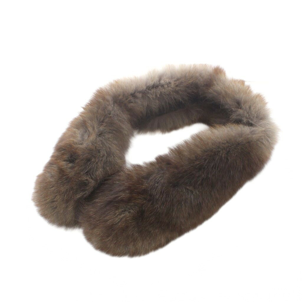 【中古】サガファーズ SAGA FURS ティペット フォックスファー ダークブラウン /RI ■OS レディース 【ベクトル 古着】 260520実寸サイズ全長（フリンジ含まず）：66cm　幅：5cm　　素材フォックスファー色ダークブラウ...
