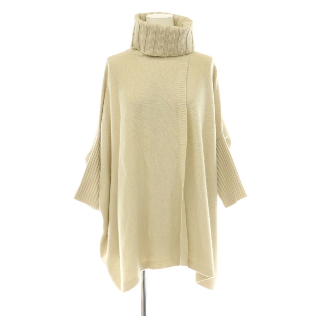 【中古】ダイアンフォンファステンバーグ DIANE von FURSTENBERG タートルニット ケープ ポンチョ 長袖 P/S ベージュ /HS ■OS レディース 【ベクトル 古着】 260701ブランドダイアンフォンファステンバーグ...