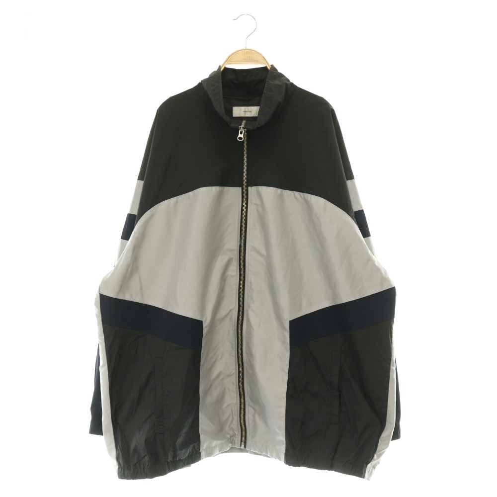 【中古】アドラー ADRER switching nylon big track blouson スイッチングナイロンビックトラックブルゾン L ブラック グレー /MY ■OS ■AD レディース 【ベクトル 古着】 260626表記サイ...