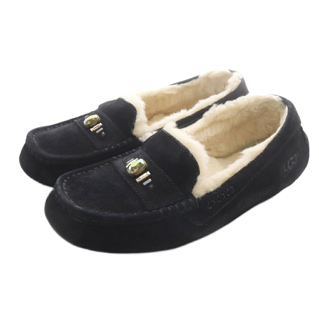 【中古】アグ オーストラリア UGG australia アンスレー モカシン シューズ 25cm 黒 ブラック /SR レディース 【ベクトル 古着】 260703ブランドアグ オーストラリア UGG australia表記サイズ25cm...