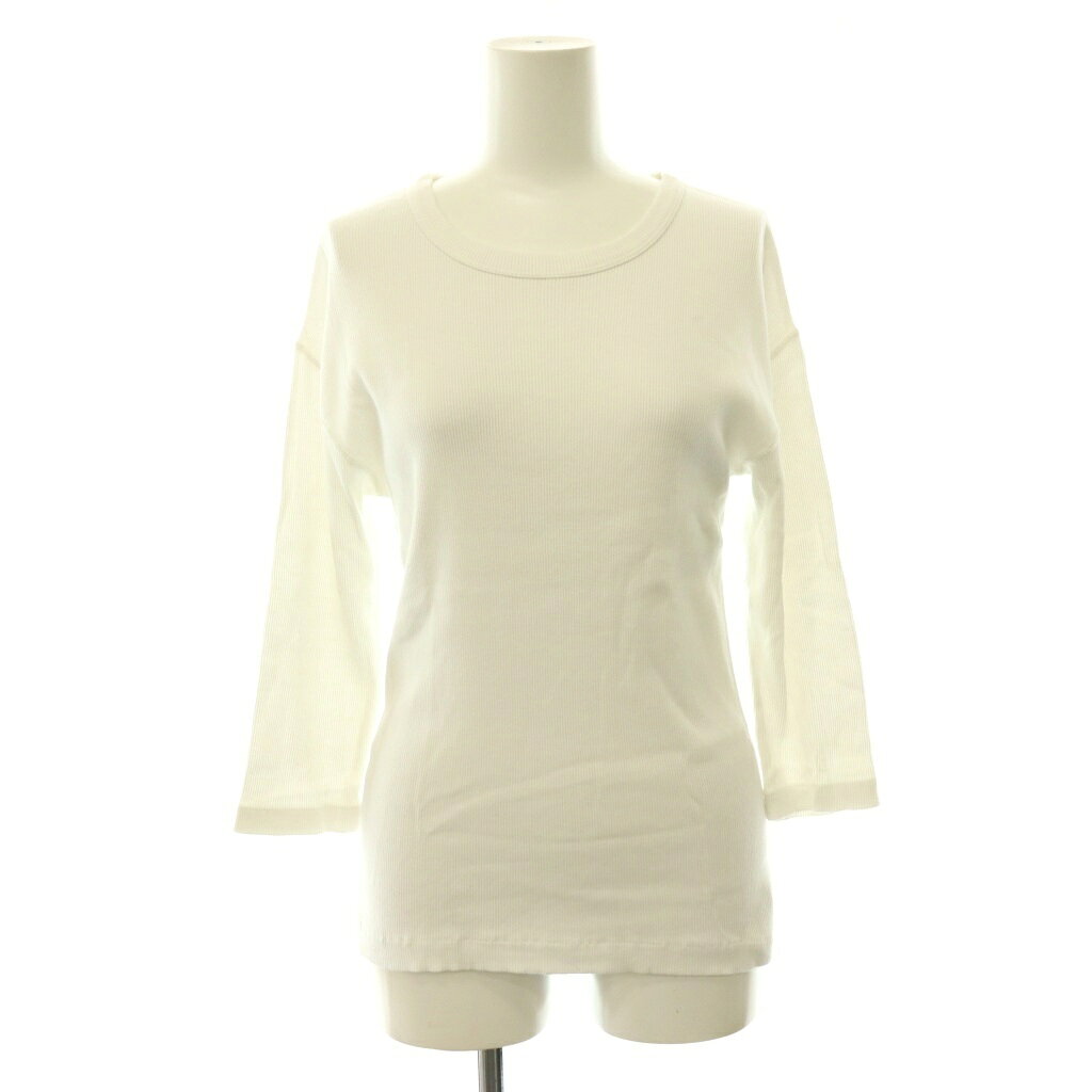 【中古】ドゥーズィエムクラス DEUXIEME CLASSE RIB Tシャツ カットソー コットン クルーネック 白 ホワイト /CX ■OS レディース 【ベクトル 古着】 260715ブランドドゥーズィエムクラス DEUXIEME C...