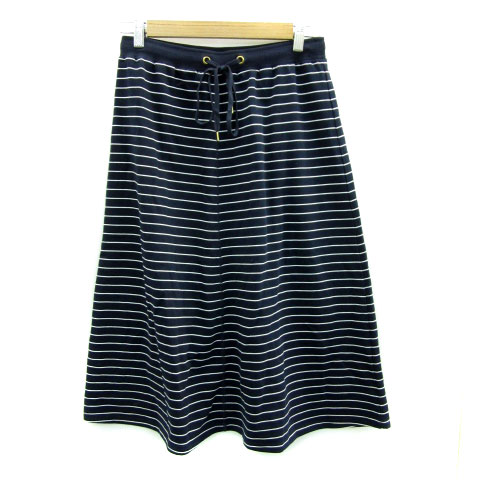 【中古】フィールドドリーム field/dream フレアスカート ロング丈 ボーダー柄 M ネイビー 紺 /MS13 レディース 【ベクトル 古着】 230908ブランドフィールドドリーム field/dream表記サイズM ※実寸サイズ...