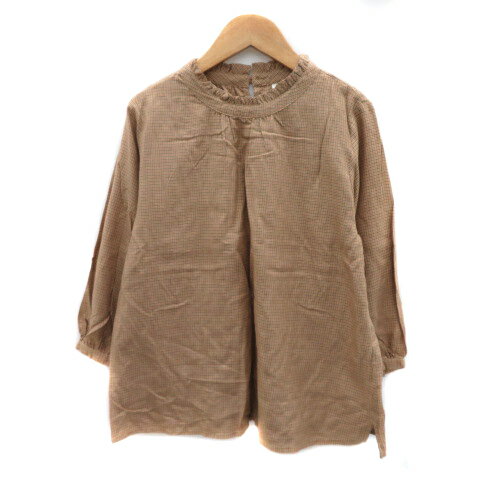 【中古】ズーティーデシュセット ZOOTIE DES SUCETTES ブラウス カットソー 七分袖 オーバーサイズ M ブラウン /YK33 レディース 【ベクトル 古着】 250430表記サイズM ※実寸サイズをご確認ください。実寸サイ...