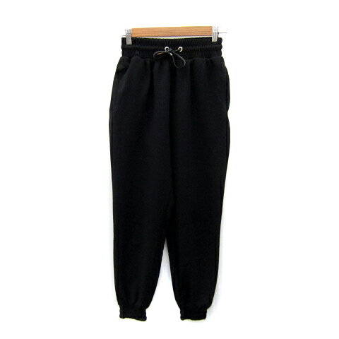 【中古】ザラ ZARA ジョガーパンツ ロング丈 無地 S 黒 ブラック /SY42 レディース 【ベクトル 古着】 250909ブランドザラ ZARA表記サイズS ※実寸サイズをご確認ください。実寸サイズウエスト：60〜cm　もも幅：33...