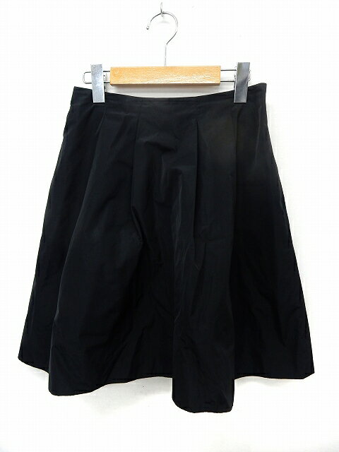 【中古】ルビーリベット Rubyrivet スカート 膝丈 フレア バックジップ シンプル 38 ブラック /ST35 レディース 【ベクトル 古着】 200215 ブランド古着ベクトルプレミアム店ブランドルビーリベット Rubyrivet...